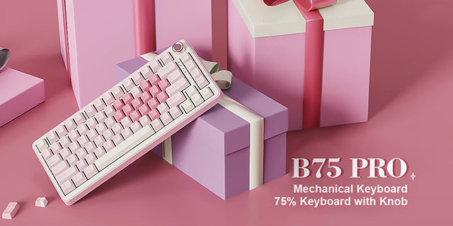 YUNZII B75 Pro Pink Sweetness in Every Keystroke – A Touch of Heart for Your Desk Set – YUNZII ...