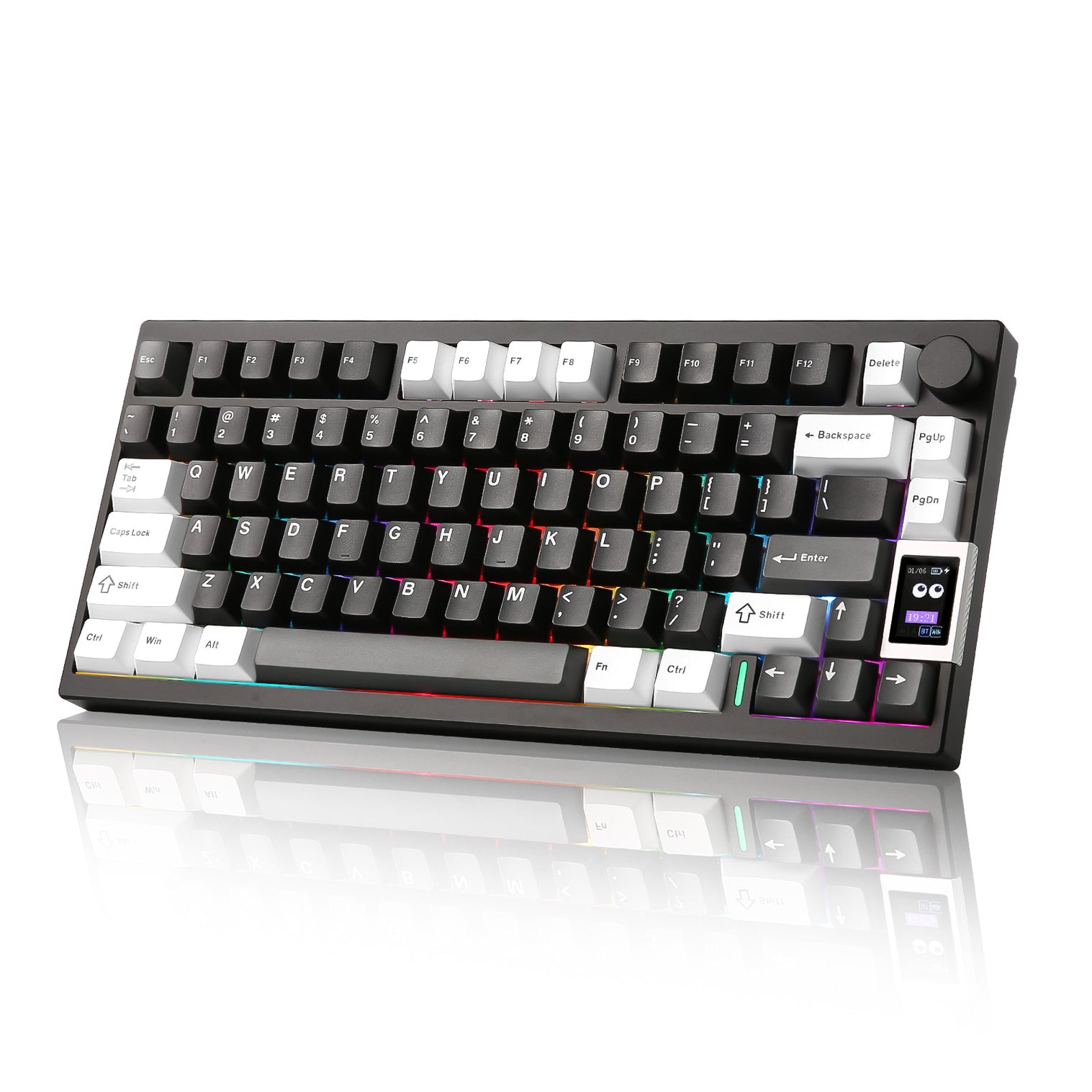 YUNZII AL80 QMK/VIA Aluminum LCD Mechanical Keyboard – YUNZII KEYBOARD