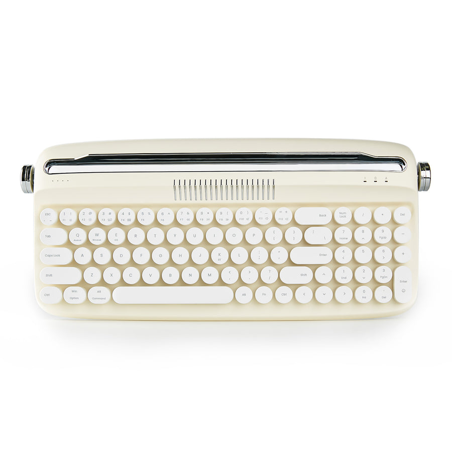 YUNZII ACTTO B309 Upgraded Rechargeable Wireless Retro Typewriter Keyb ...