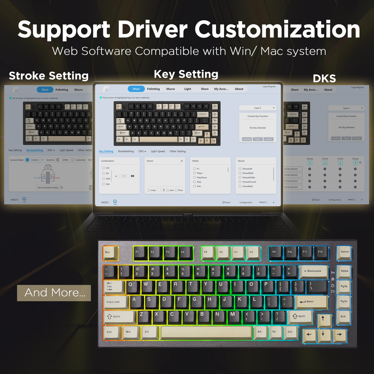 YUNZII RT80 Rapid Trigger 8K Magnetic Keyboard – YUNZII KEYBOARD