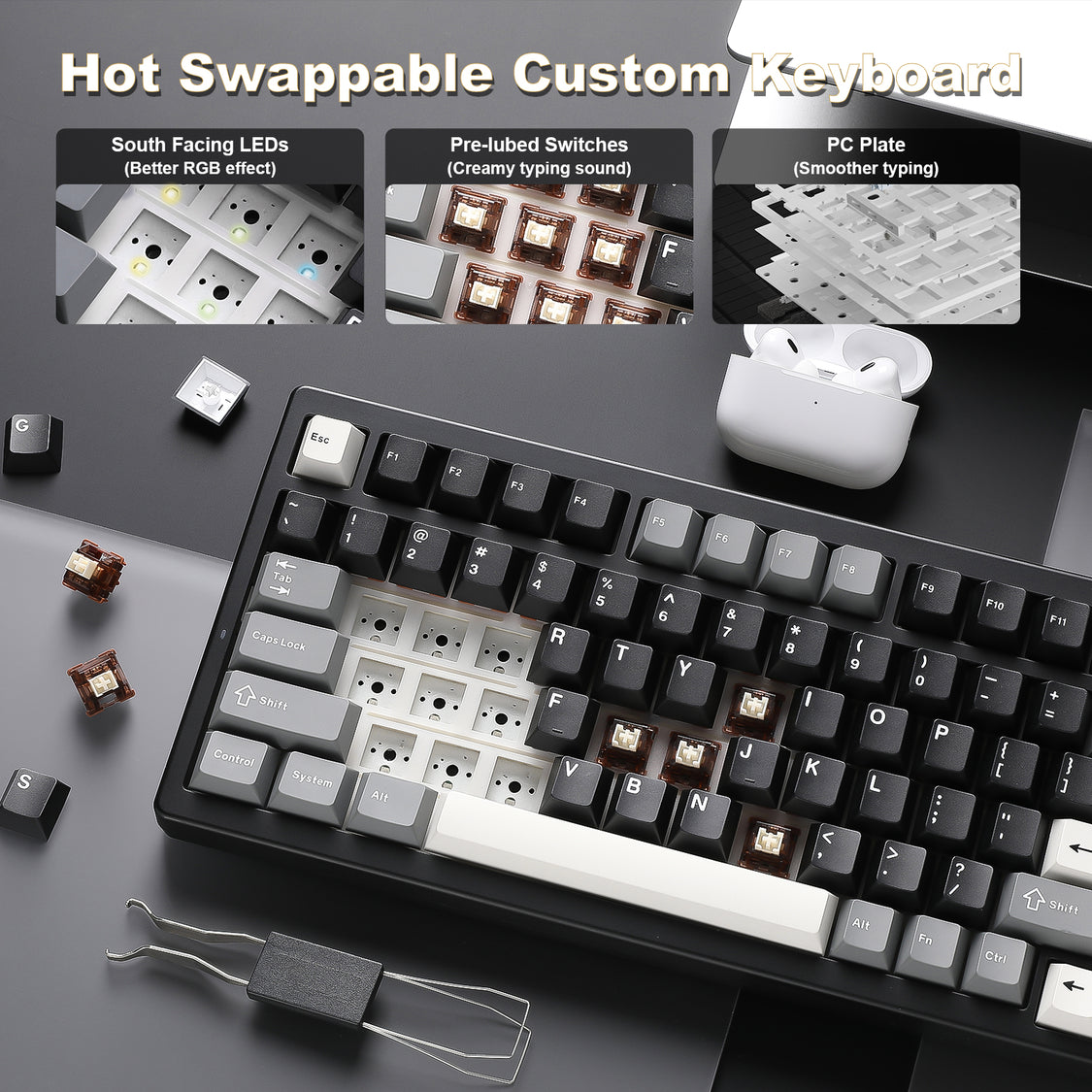 YUNZII IF99 QMK/VIA Full Size LCD Mechanical Keyboard – YUNZII KEYBOARD