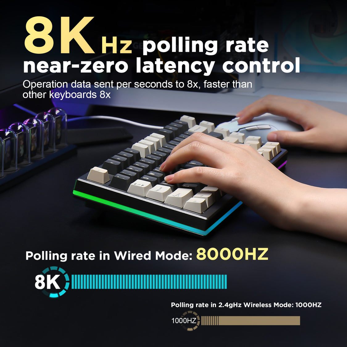 YUNZII RT80 Rapid Trigger 8K Magnetic Keyboard – YUNZII KEYBOARD
