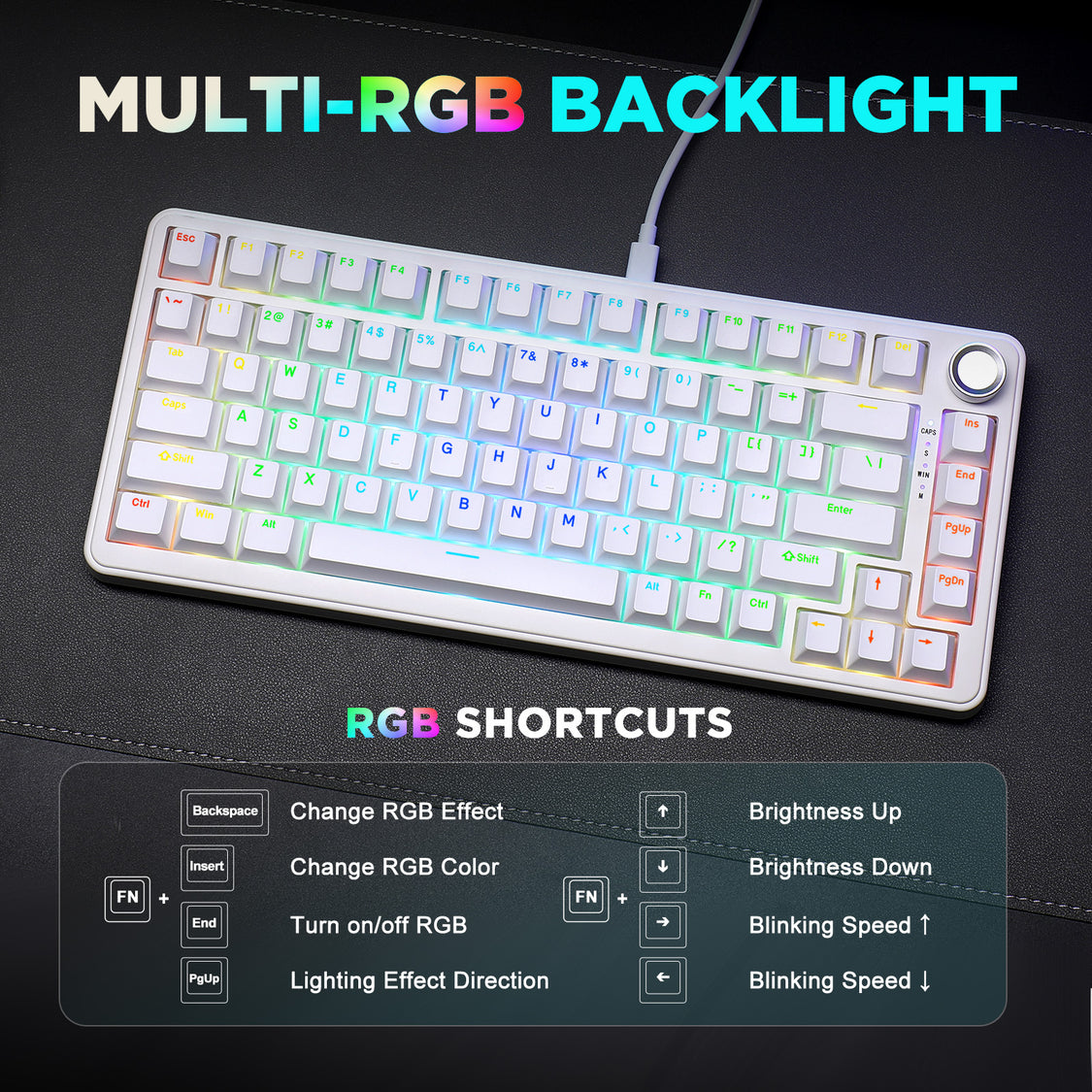 YUNZII B75 Wired RGB Mechanical Keyboard – YUNZII KEYBOARD