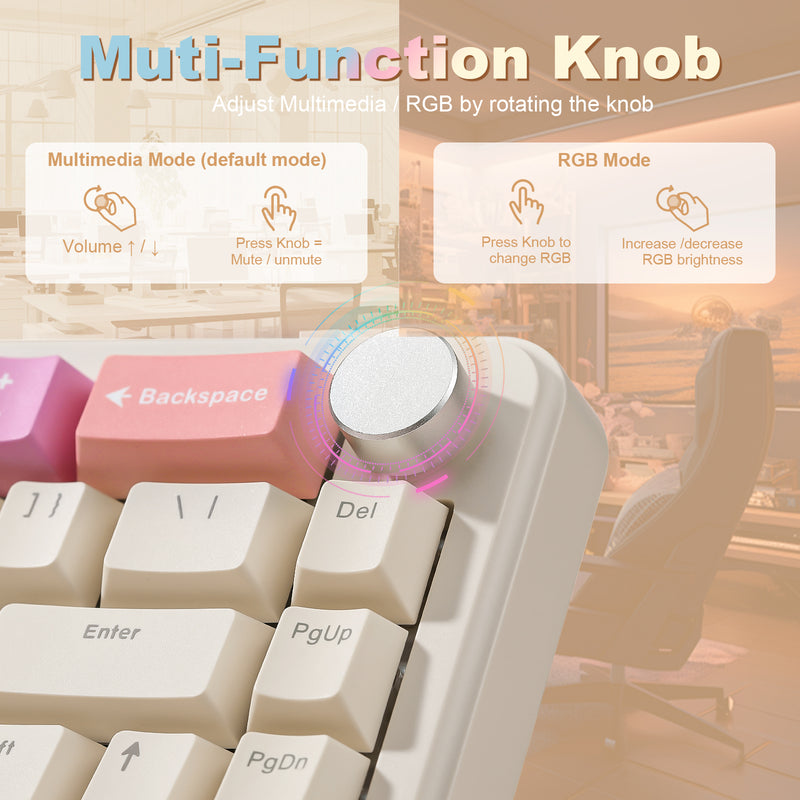 YUNZII B68 Wireless Mechanical Keyboard – YUNZII KEYBOARD