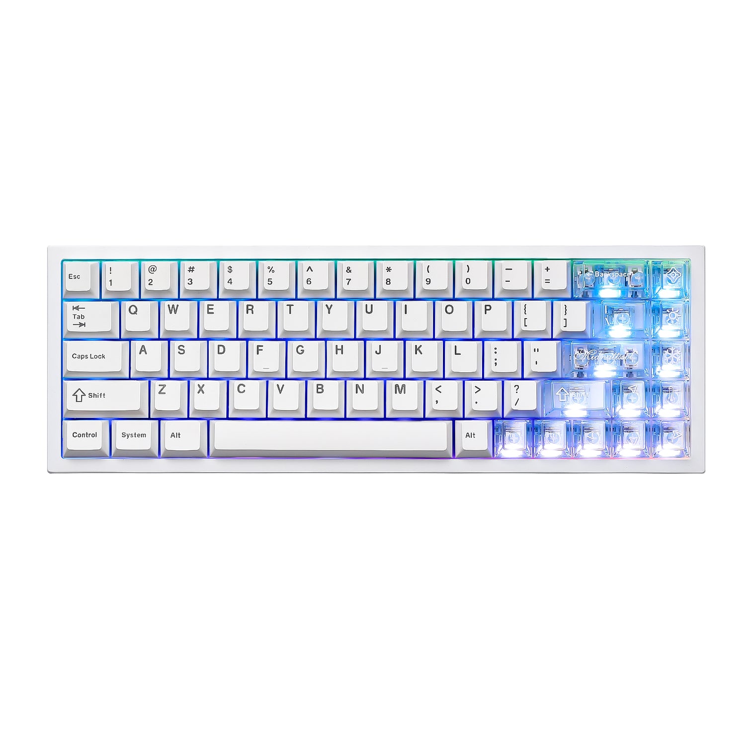 YUNZII AL65 QMK/VIA Custom Hollow Mechanical Keyboard – YUNZII KEYBOARD
