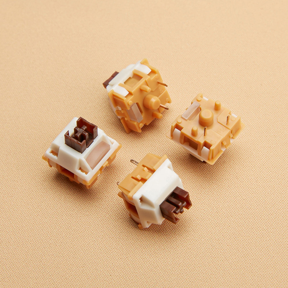 YUNZII Caramel Coffee 5-Pin Mute Silent Linear Mechanical Keyboard Swi