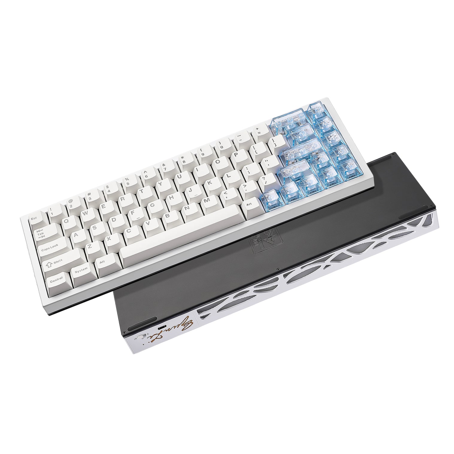 YUNZII AL65 QMK/VIA Custom Hollow Mechanical Keyboard – YUNZII KEYBOARD