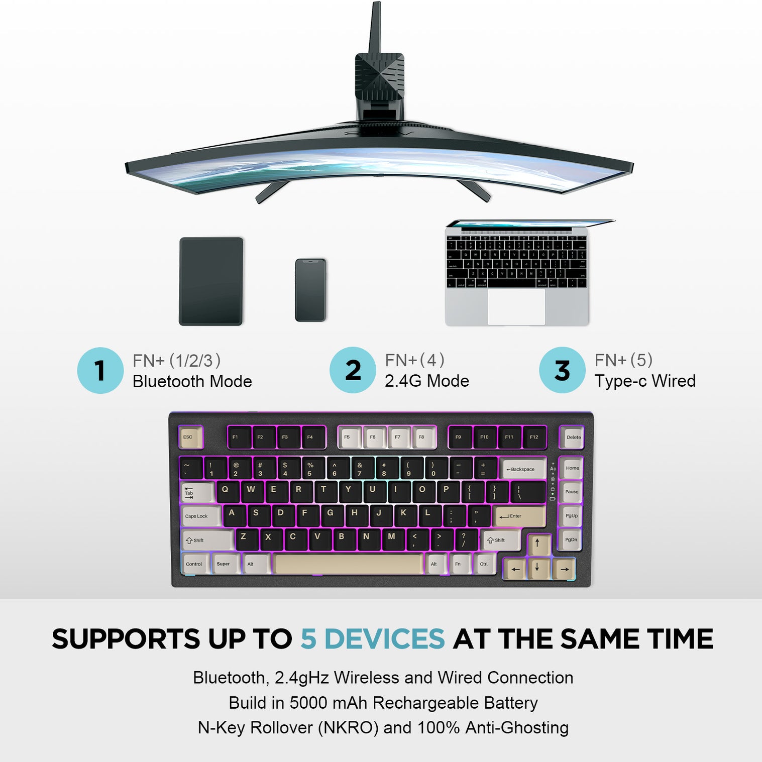 YUNZII YZ75 Pro Wireless Mechanical Keyboard – YUNZII KEYBOARD