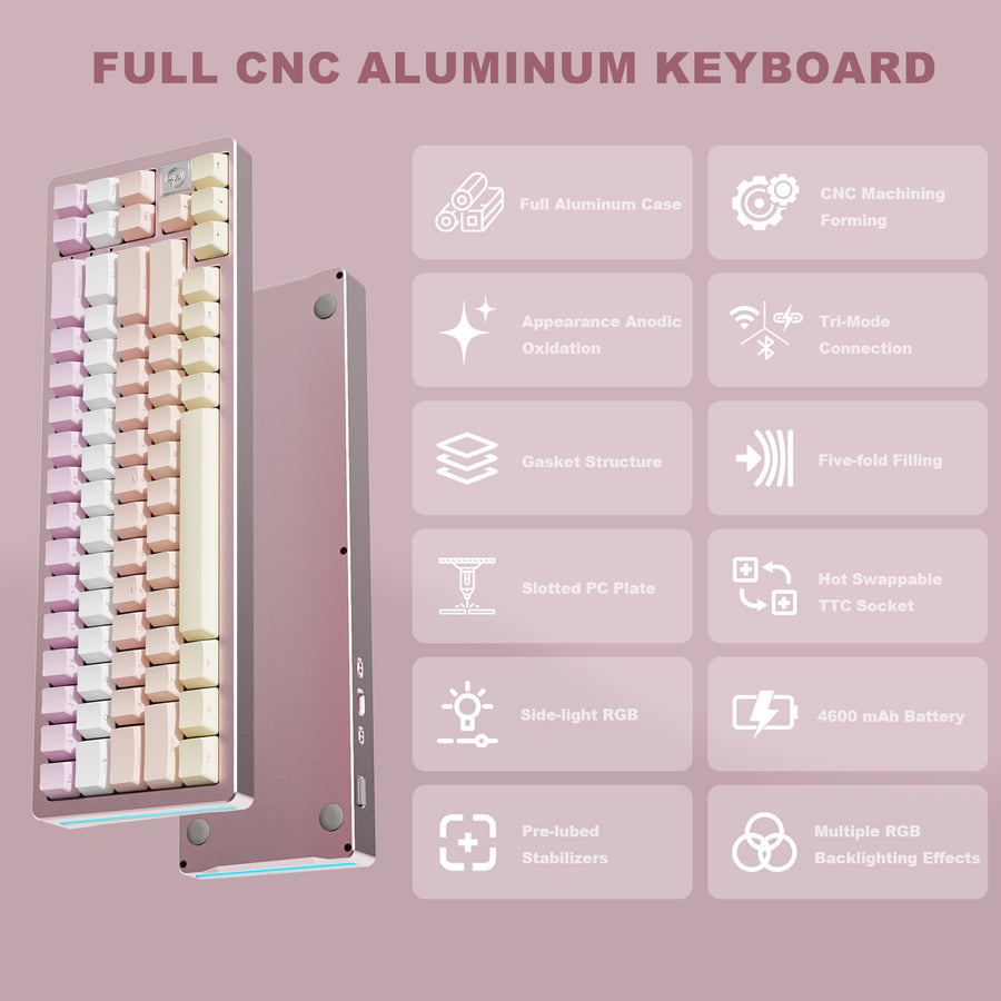 YUNZII AL71 Full Aluminum Mechanical Keyboard – YUNZII KEYBOARD