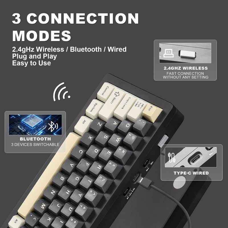 YUNZII AL71 Full Aluminum Mechanical Keyboard – YUNZII KEYBOARD