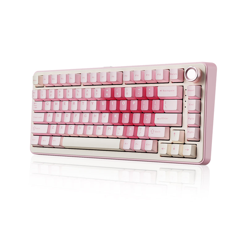 YUNZII B75 Pro Pink Wireless Mechanical Keyboard – YUNZII KEYBOARD