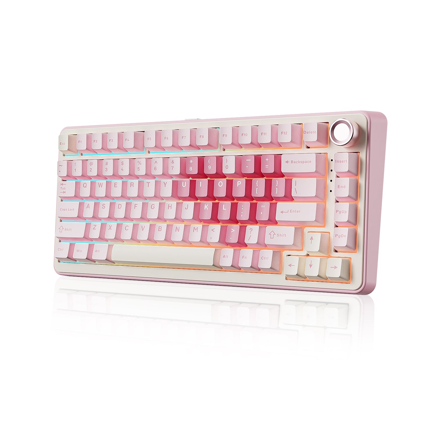 YUNZII B75 Pro Pink Wireless Mechanical Keyboard – YUNZII KEYBOARD
