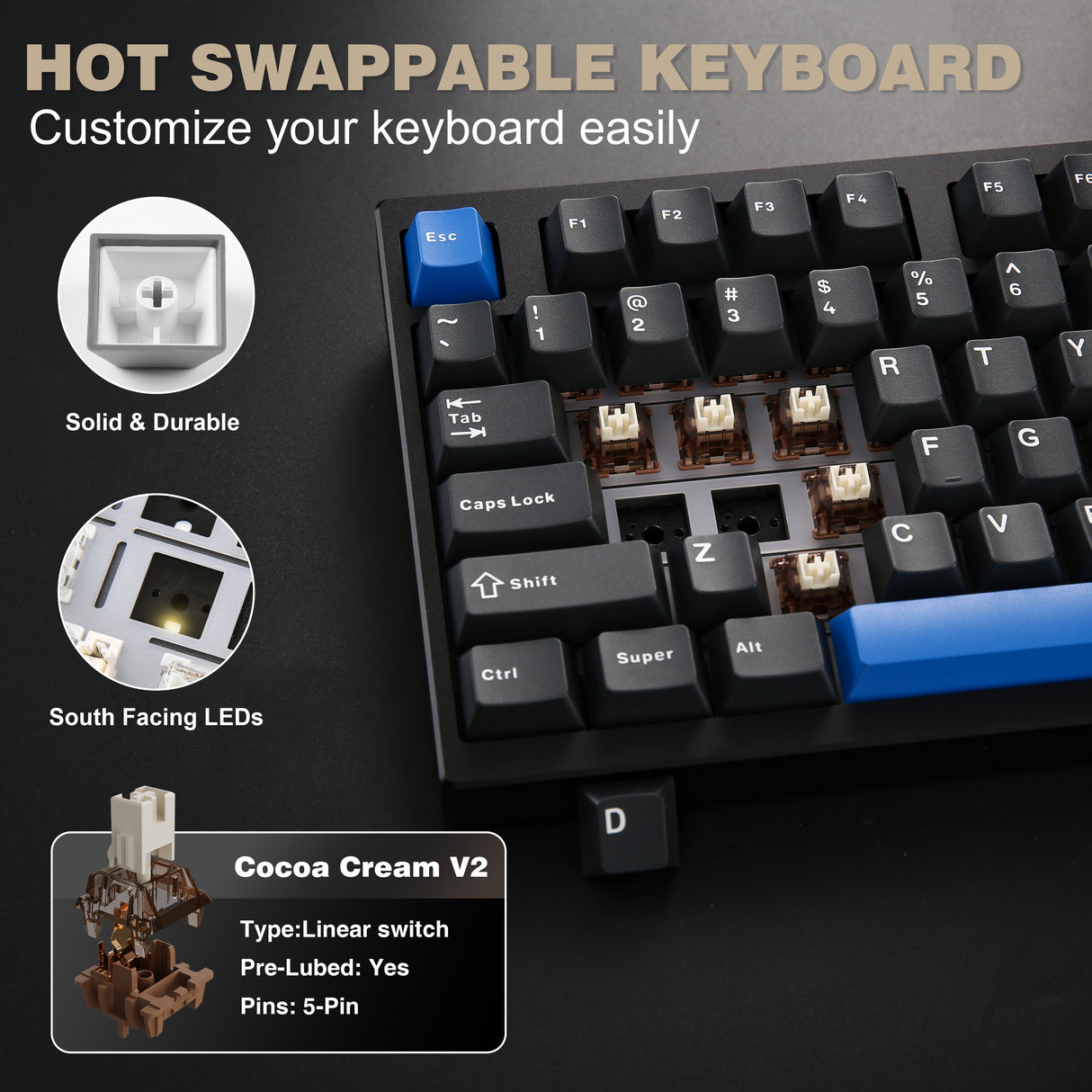 YUNZII AL75 CNC Aluminum Wireless Mechanical Keyboard – YUNZII KEYBOARD