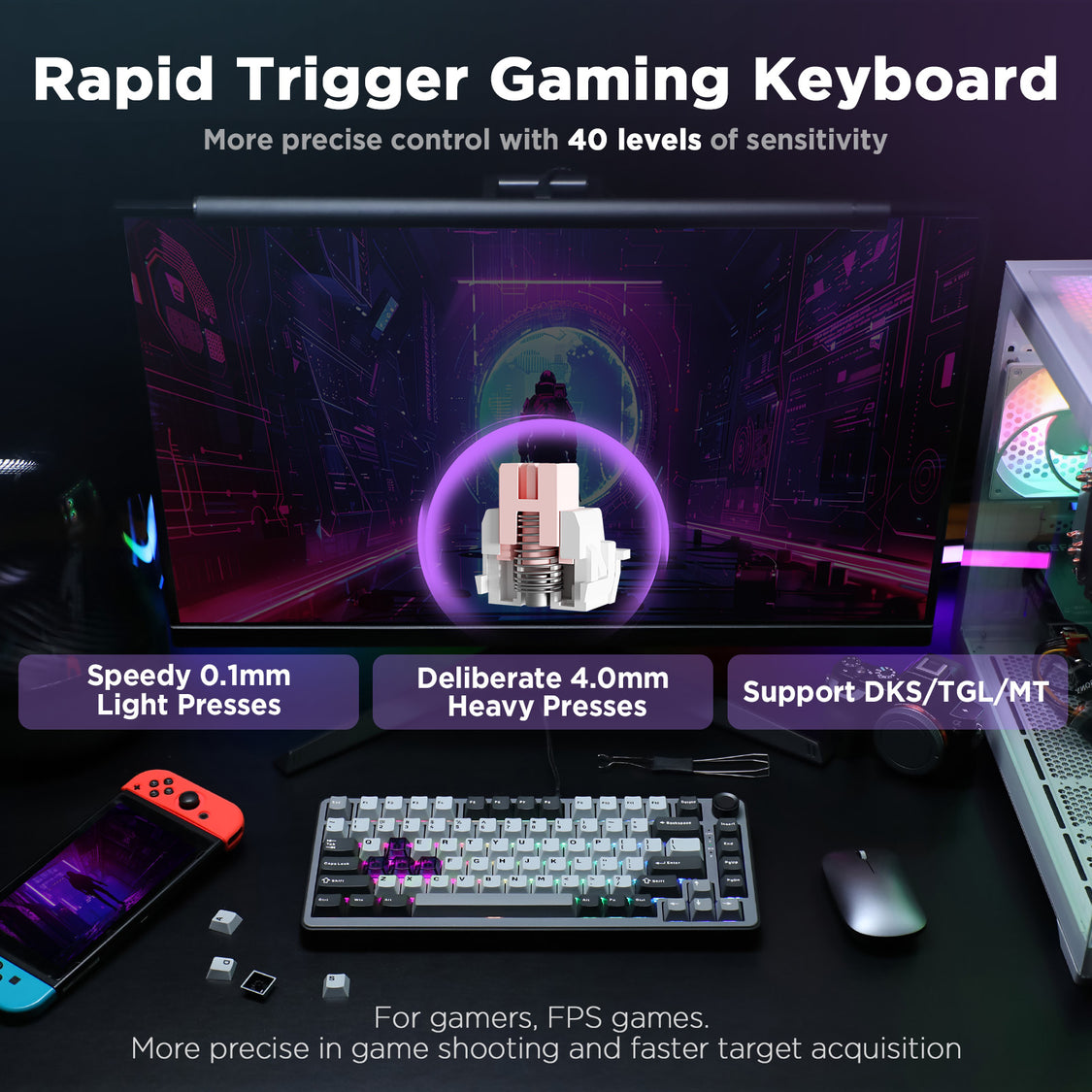 YUNZII RT75 Rapid Trigger Gaming Magnetic Keyboard – YUNZII KEYBOARD