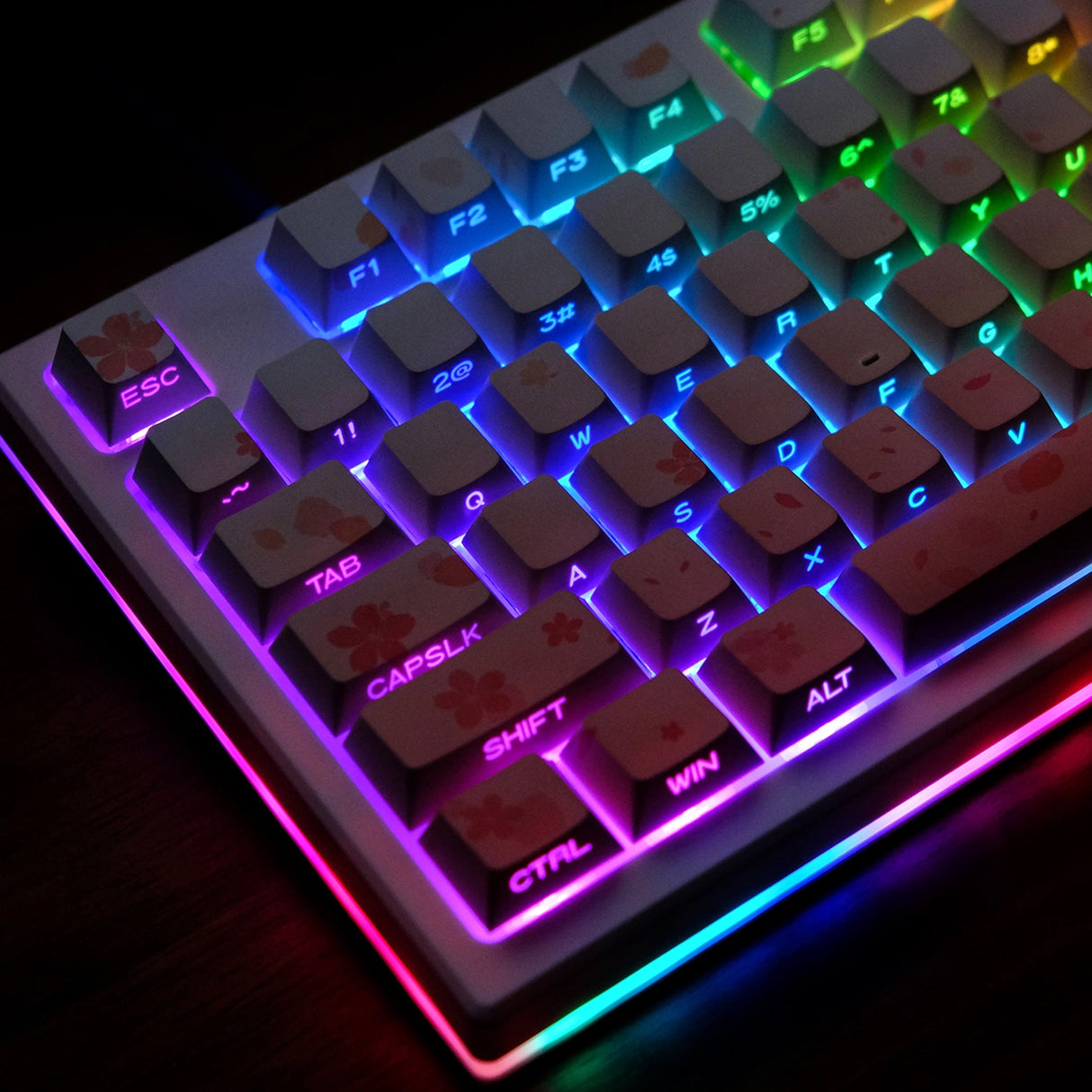 pbt keycap set dye sub keycaps cherry profile custom keyboard FOREST ...