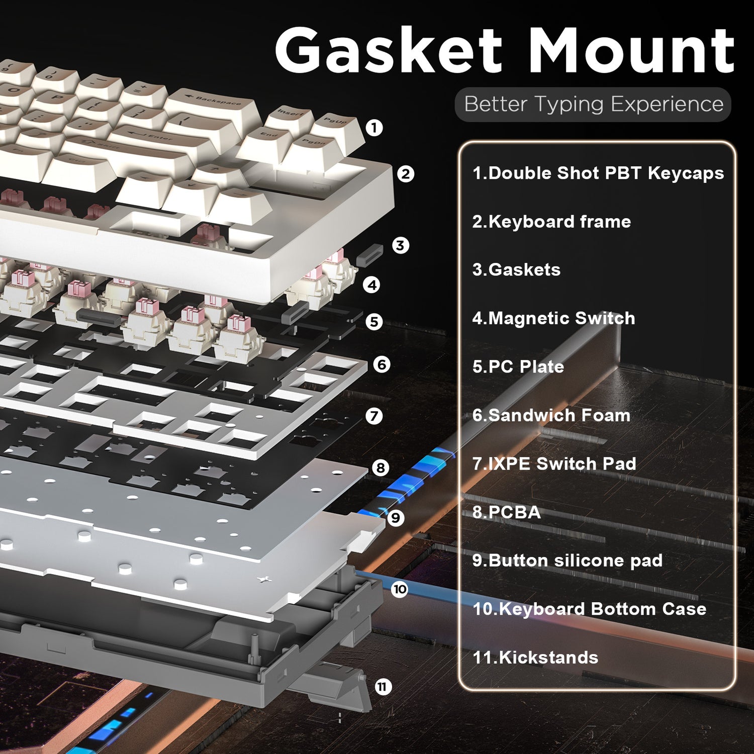 YUNZII RT68 Rapid Trigger Gaming Magnetic Keyboard – YUNZII KEYBOARD