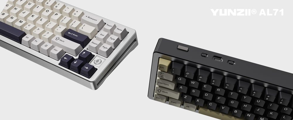 YUNZII X71 Transparent Wireless Gasket Mechanical Keyboard – YUNZII KEYBOARD