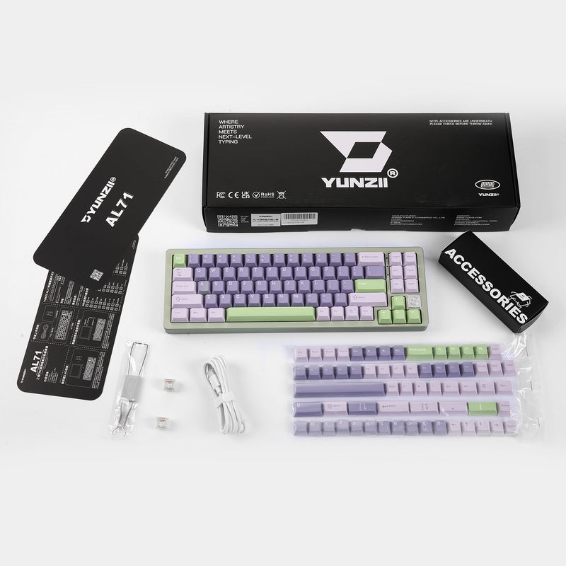 YUNZII AL71 Full Aluminum Mechanical Keyboard – YUNZII KEYBOARD