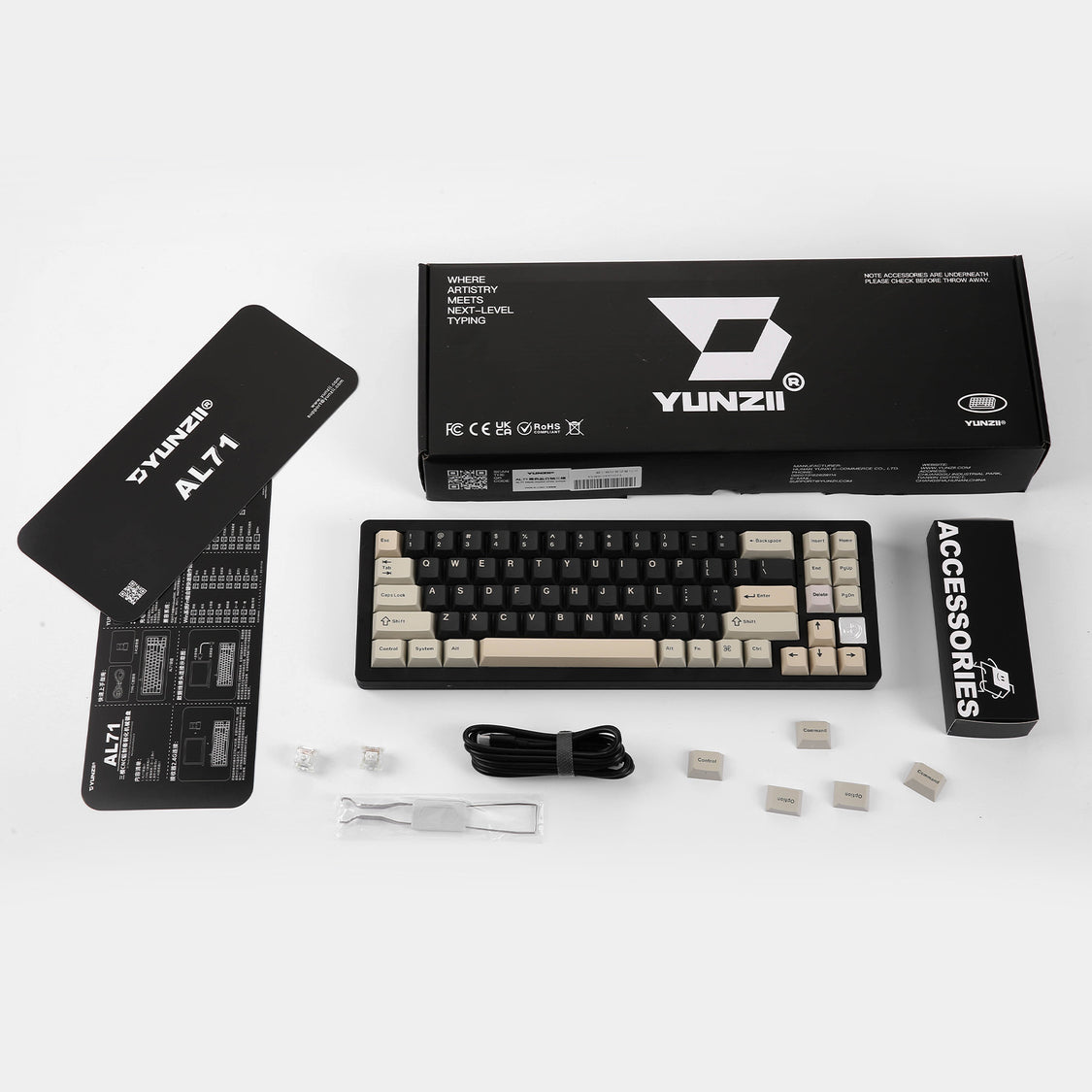 YUNZII AL71 Full Aluminum Mechanical Keyboard – YUNZII KEYBOARD
