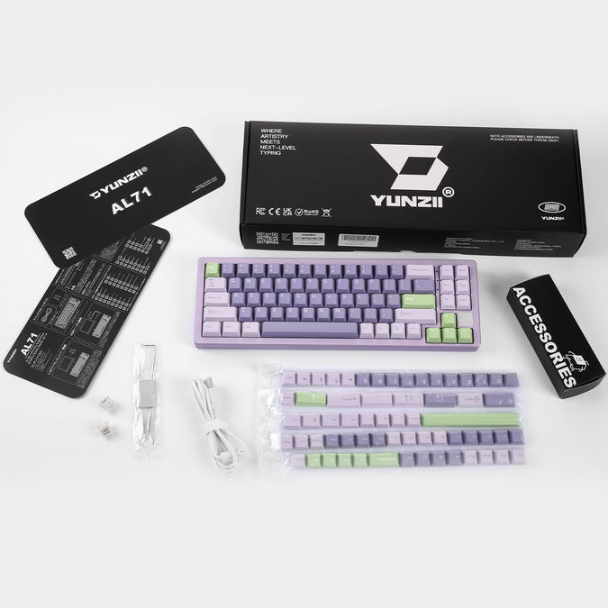 YUNZII AL71 Full Aluminum Mechanical Keyboard – YUNZII KEYBOARD