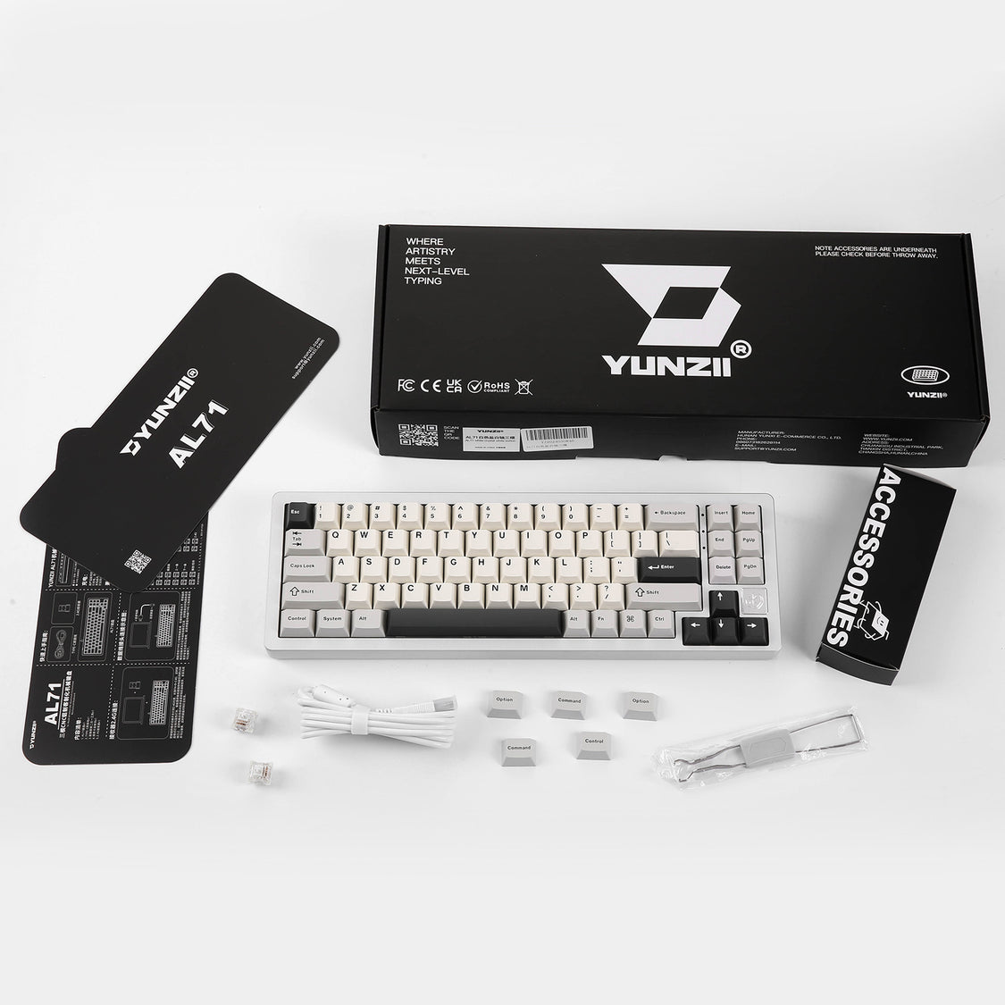 YUNZII AL71 Full Aluminum Mechanical Keyboard – YUNZII KEYBOARD