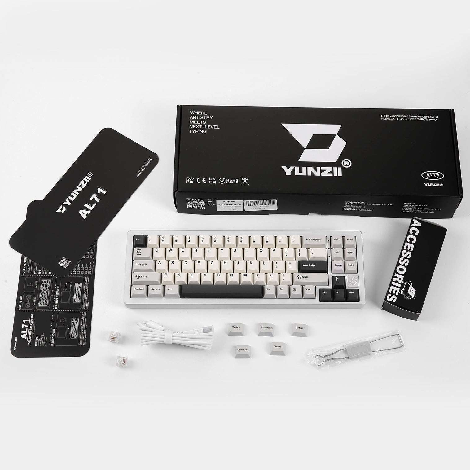 YUNZII AL71 Full Aluminum Mechanical Keyboard – YUNZII KEYBOARD
