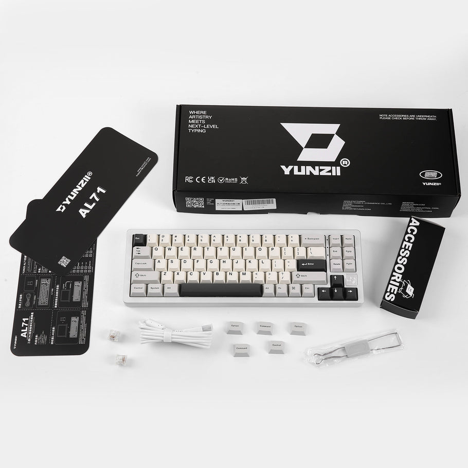 YUNZII AL71 Full Aluminum Mechanical Keyboard – YUNZII KEYBOARD