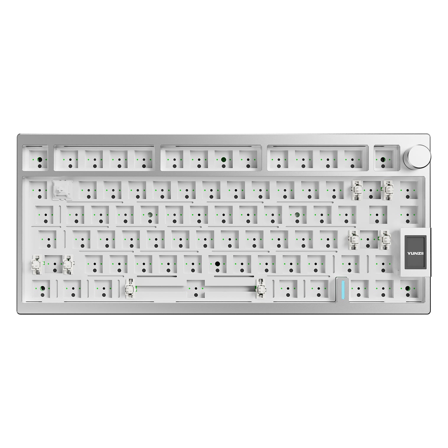 YUNZII AL80 QMK/VIA Knob Aluminum Keyboard Kit – YUNZII KEYBOARD