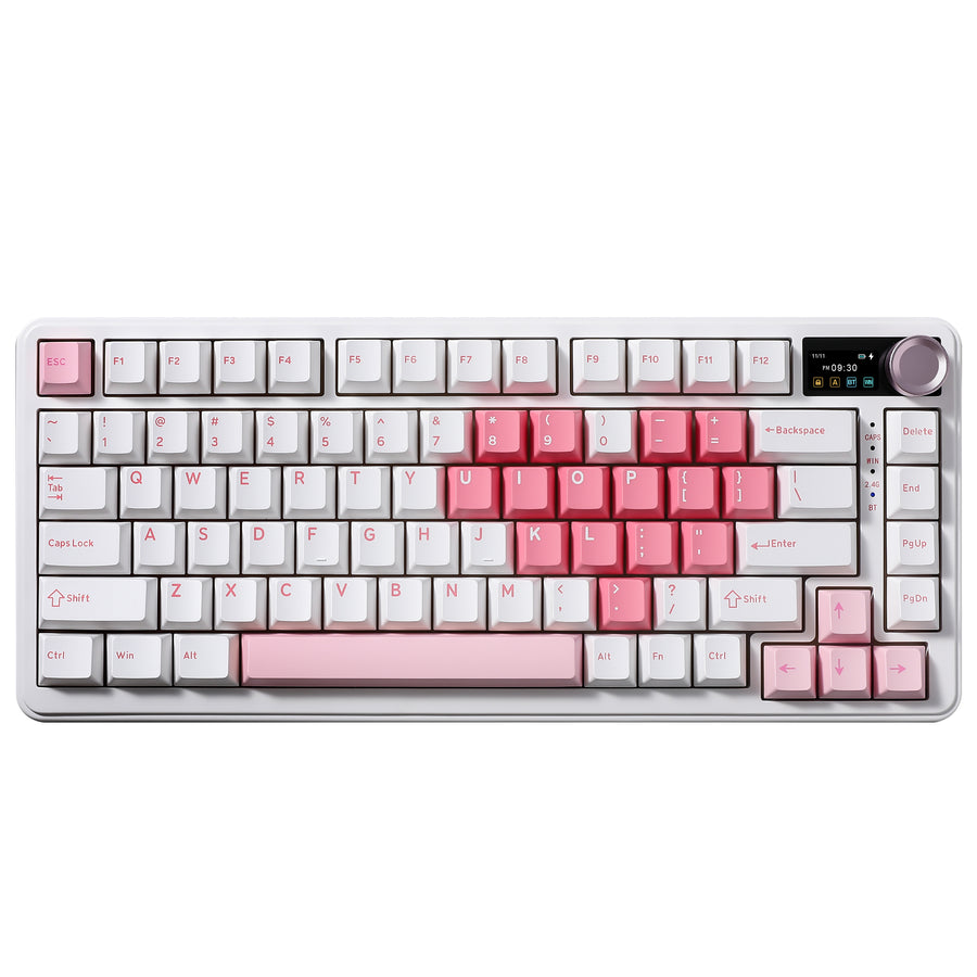 YUNZII B75 PRO MAX QMK/VIA Knob TFT Screen Wireless Mechanical Keyboar ...