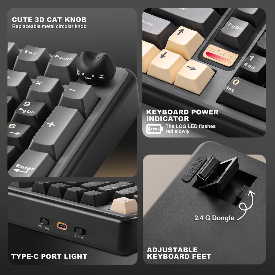 YUNZII B98 PRO QMK/VIA Wireless Mechanical Keyboard – YUNZII KEYBOARD