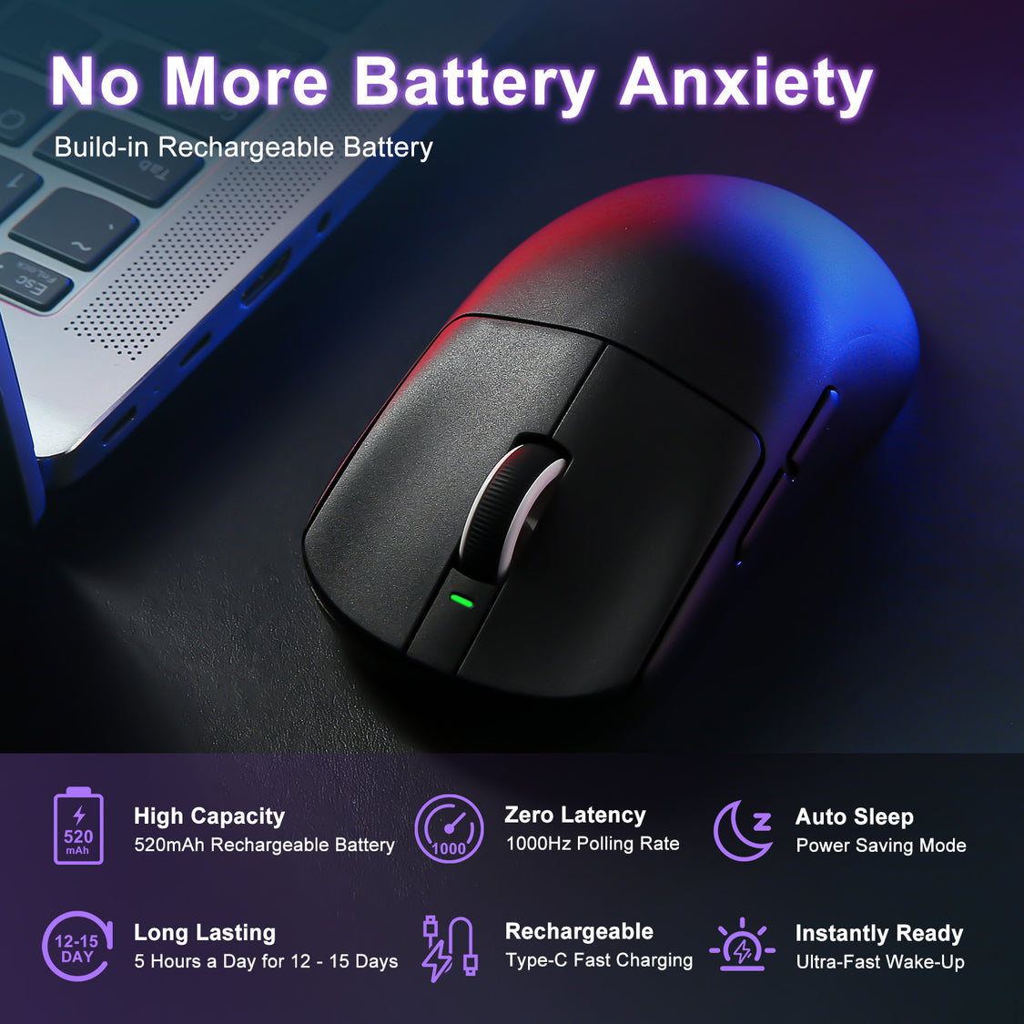 VXE R1 SE+ Tri-Mode Wireless Gaming Mouse – YUNZII KEYBOARD