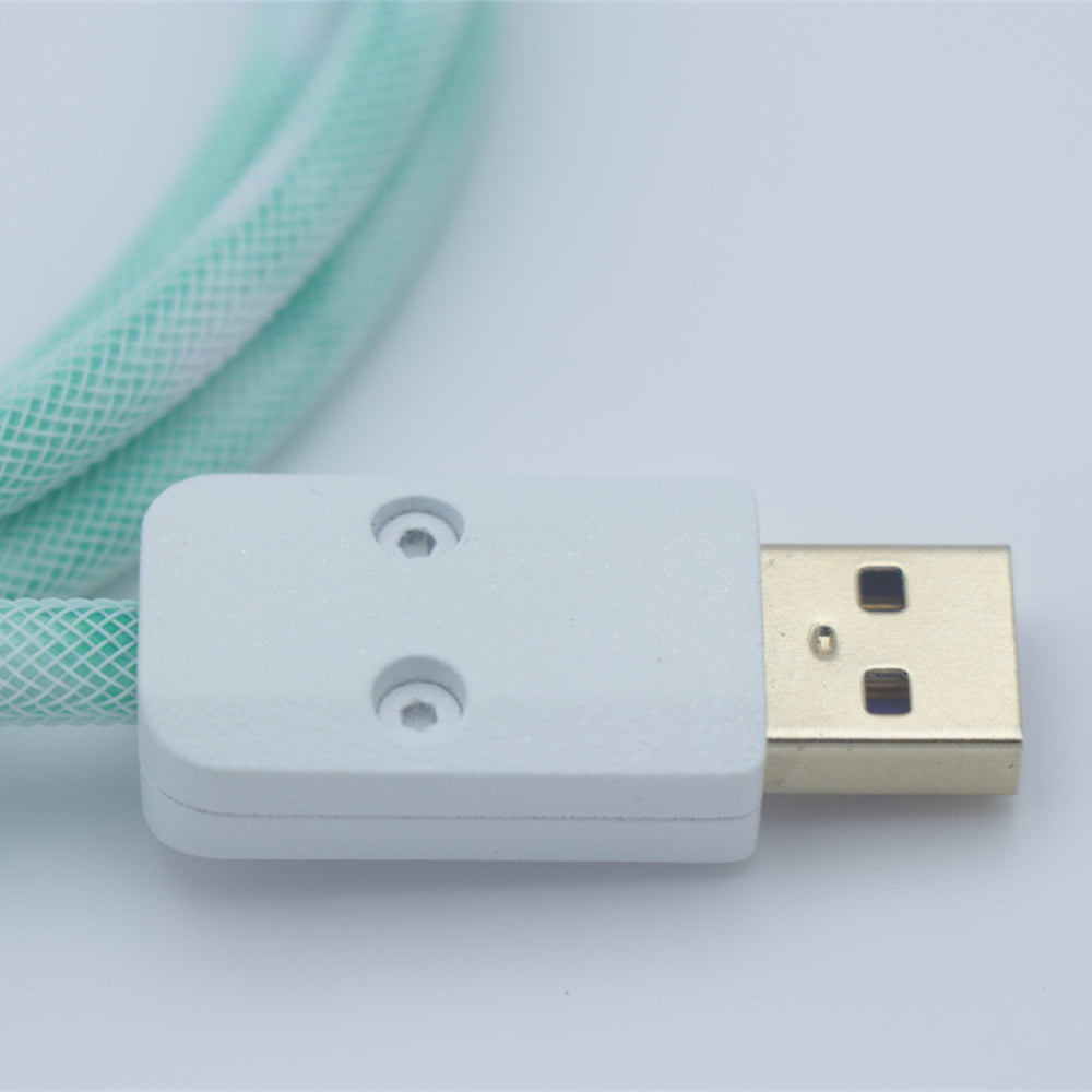 Yunzii Custom Coiled Aviator Usb Cable Cord Gradient Color Yunzii Keyboard