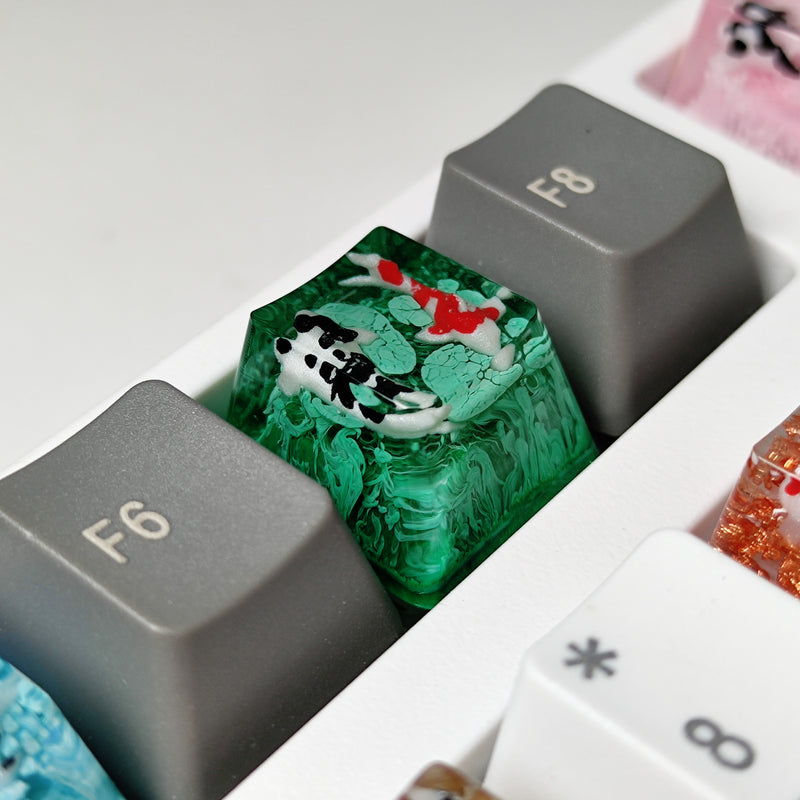 YUNZII Koi Fish Resin Artisan Keycaps – YUNZII KEYBOARD