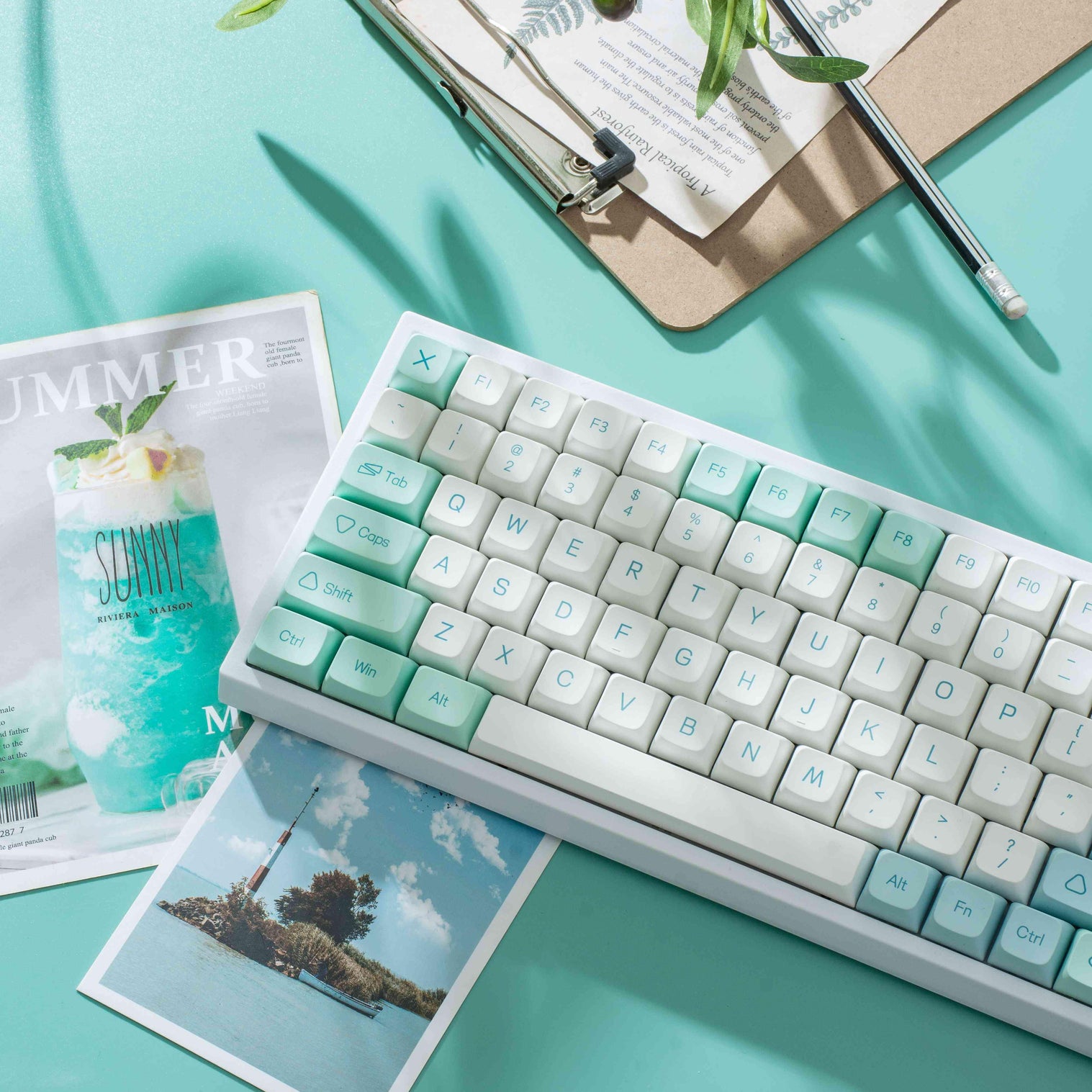 YUNZII Mint Keycap Set – YUNZII KEYBOARD